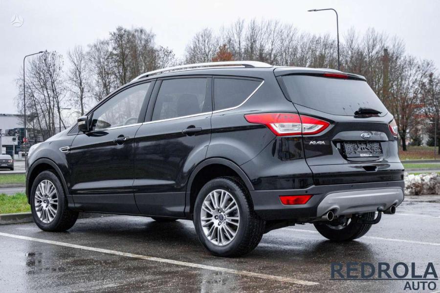 Black Ford Kuga 2013 in Kaunas, with an engine capacity of 2.00 L and mileage of 193 thousand km for 8200 €, photo 6 on AUTOMOTO.COM.LV