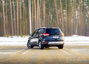 Black Ford Kuga 2013 in Riga, with an engine capacity of 2.00 L and mileage of 213 thousand km for 7590 €, photo 7 on AUTOMOTO.COM.LV