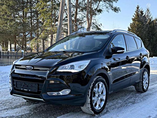 Black Ford Kuga 2014 in Siauliai, with an engine capacity of 1.60 L and mileage of 189 thousand km for 7950 €, photo 2 on AUTOMOTO.COM.LV