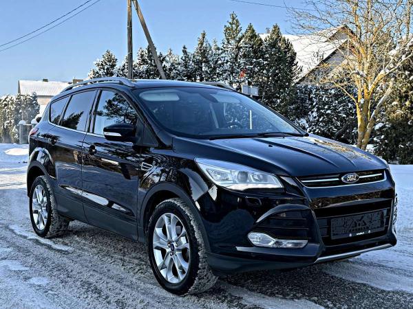 Black Ford Kuga 2014 in Siauliai, with an engine capacity of 1.60 L and mileage of 189 thousand km for 7950 €, photo 5 on AUTOMOTO.COM.LV