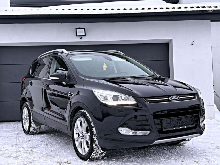 Black Ford Kuga 2014 in Siauliai, with an engine capacity of 1.60 L and mileage of 189 thousand km for 7950 €, photo 5 on AUTOMOTO.COM.LV