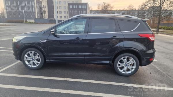 Black Ford Kuga 2014 in Riga, with an engine capacity of 2.00 L and mileage of 213 thousand km for 7500 €, photo 4 on AUTOMOTO.COM.LV