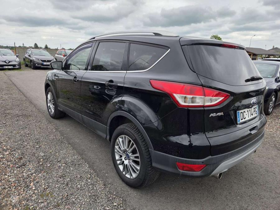 Black Ford Kuga 2014 in Taurage, with an engine capacity of 2.00 L and mileage of 135 thousand km for 7700 €, photo 5 on AUTOMOTO.COM.LV