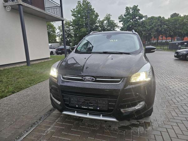 Black Ford Kuga 2014 in Kaunas, with an engine capacity of 2.00 L and mileage of 271 thousand km for 7999 €, photo 10 on AUTOMOTO.COM.LV