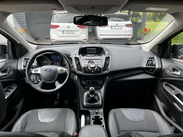 Black Ford Kuga 2014 in Druskininkai, with an engine capacity of 2.00 L and mileage of 206 thousand km for 7890 €, photo 7 on AUTOMOTO.COM.LV