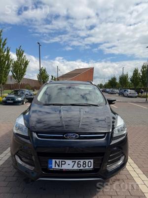Black Ford Kuga 2014 in Ventspils, with an engine capacity of 2.00 L and mileage of 260 thousand km for 7400 €, photo  on AUTOMOTO.COM.LV