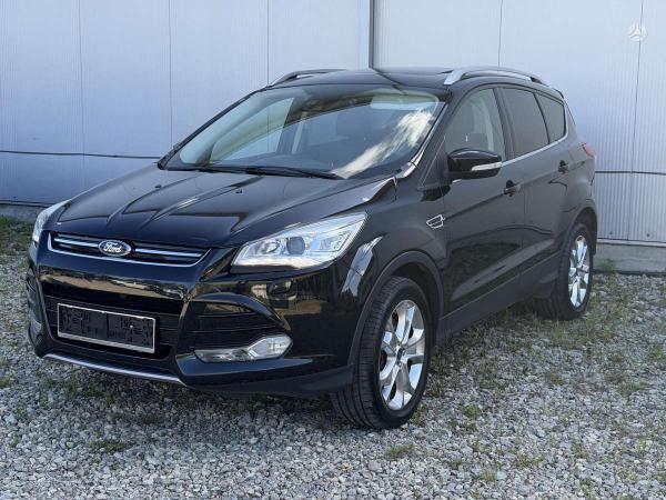 Black Ford Kuga 2014 in Kaunas, with an engine capacity of 2.00 L and mileage of 214 thousand km for 7700 €, photo 2 on AUTOMOTO.COM.LV
