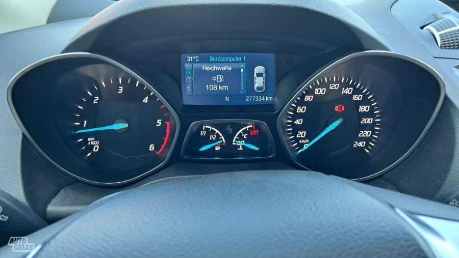 Black Ford Kuga 2014 in Klaipeda, with an engine capacity of 2.00 L and mileage of 261 thousand km for 6920 €, photo 20 on AUTOMOTO.COM.LV