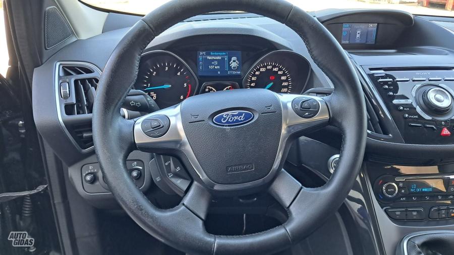 Black Ford Kuga 2014 in Klaipeda, with an engine capacity of 2.00 L and mileage of 261 thousand km for 6920 €, photo 22 on AUTOMOTO.COM.LV