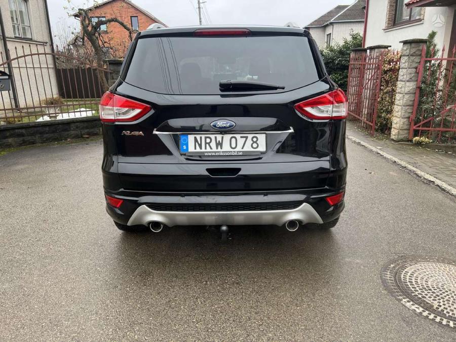 Black Ford Kuga 2015 in Kaunas, with an engine capacity of 2.00 L and mileage of 180 thousand km for 7500 €, photo 6 on AUTOMOTO.COM.LV