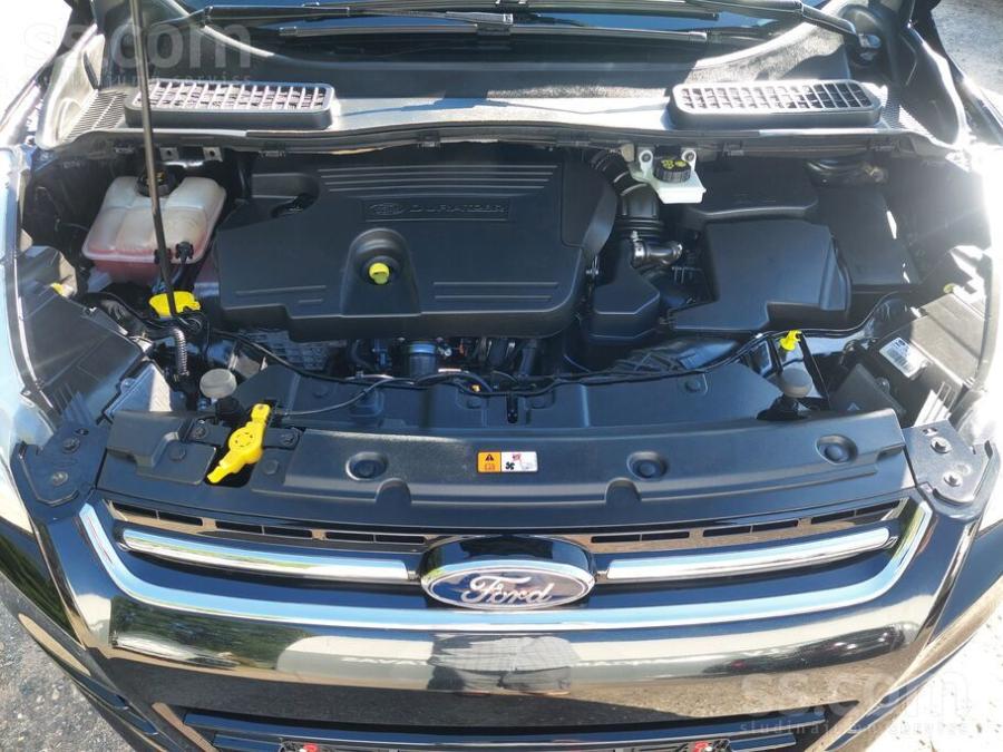 Black Ford Kuga 2015 in Cesis, with an engine capacity of 2.00 L and mileage of 208 thousand km for 9200 €, photo 19 on AUTOMOTO.COM.LV