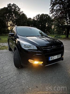 Black Ford Kuga 2015 in Riga, with an engine capacity of 2.00 L and mileage of 115 thousand km for 9500 €, photo 7 on AUTOMOTO.COM.LV