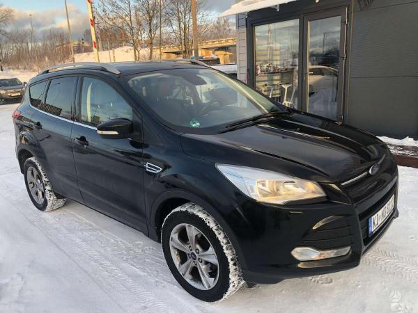 Black Ford Kuga 2016 in Klaipeda, with an engine capacity of 1.50 L and mileage of 164 thousand km for 8500 €, photo 1 on AUTOMOTO.COM.LV