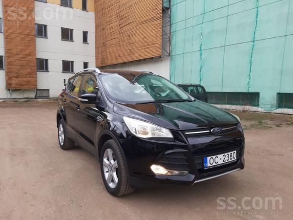Black Ford Kuga 2016 in Daugavpils, with an engine capacity of 2.00 L and mileage of 0 thousand km for 9650 €, photo 1 on AUTOMOTO.COM.LV