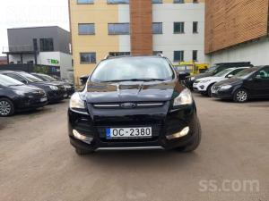 Black Ford Kuga 2016 in Daugavpils, with an engine capacity of 2.00 L and mileage of 0 thousand km for 9650 €, photo 3 on AUTOMOTO.COM.LV