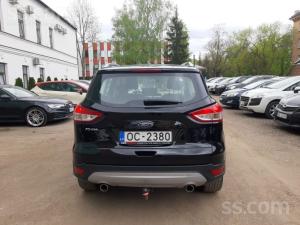 Black Ford Kuga 2016 in Daugavpils, with an engine capacity of 2.00 L and mileage of 0 thousand km for 9650 €, photo 8 on AUTOMOTO.COM.LV
