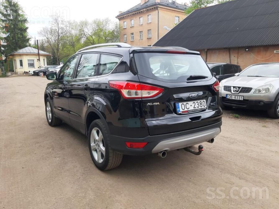 Black Ford Kuga 2016 in Daugavpils, with an engine capacity of 2.00 L and mileage of 0 thousand km for 9650 €, photo 9 on AUTOMOTO.COM.LV