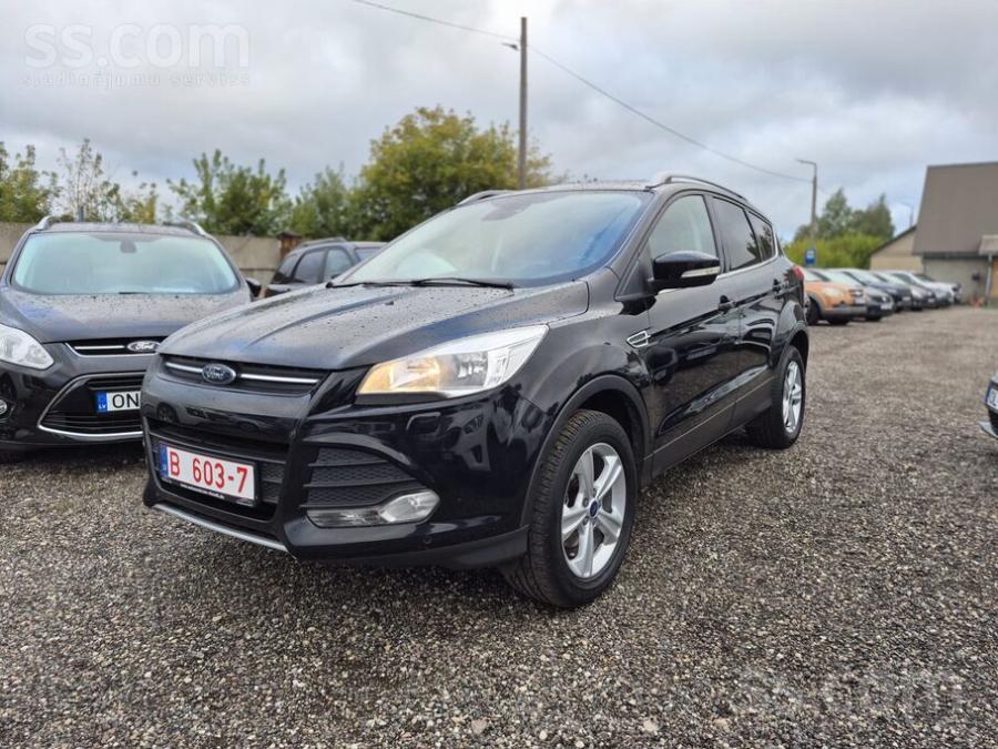Black Ford Kuga 2016 in Daugavpils, with an engine capacity of 1.50 L and mileage of 0 thousand km for 6950 €, photo 1 on AUTOMOTO.COM.LV
