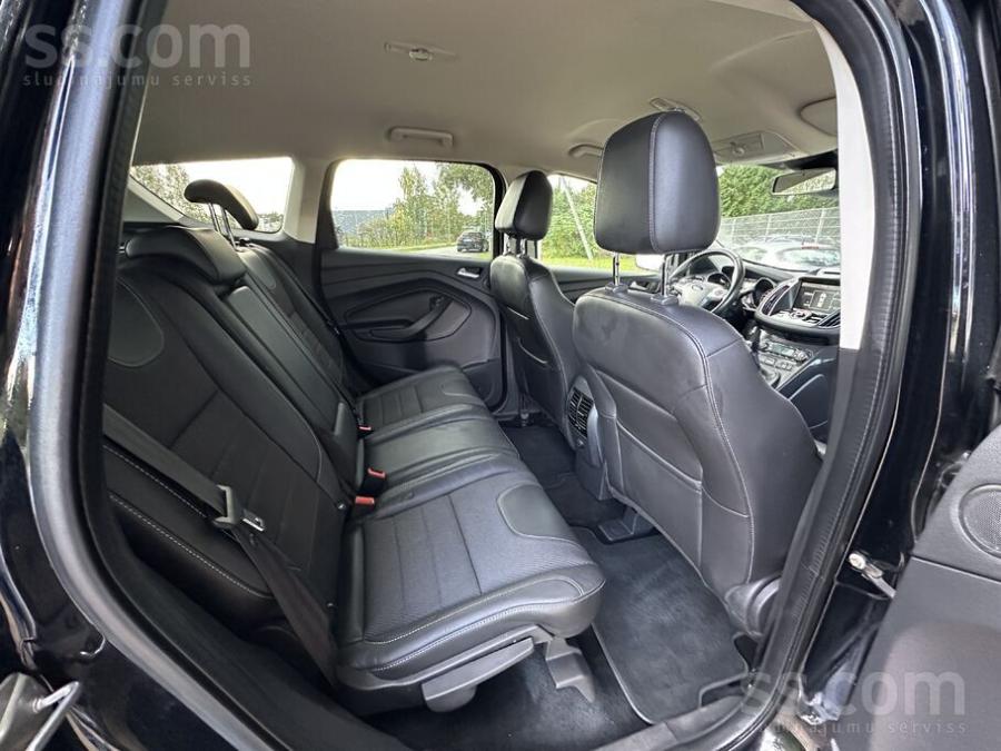 Black Ford Kuga 2016 in Riga, with an engine capacity of 1.50 L and mileage of 119 thousand km for 9990 €, photo 17 on AUTOMOTO.COM.LV