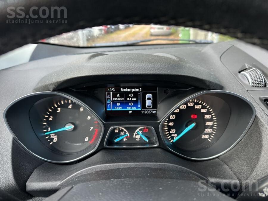 Black Ford Kuga 2016 in Riga, with an engine capacity of 1.50 L and mileage of 119 thousand km for 9990 €, photo 23 on AUTOMOTO.COM.LV