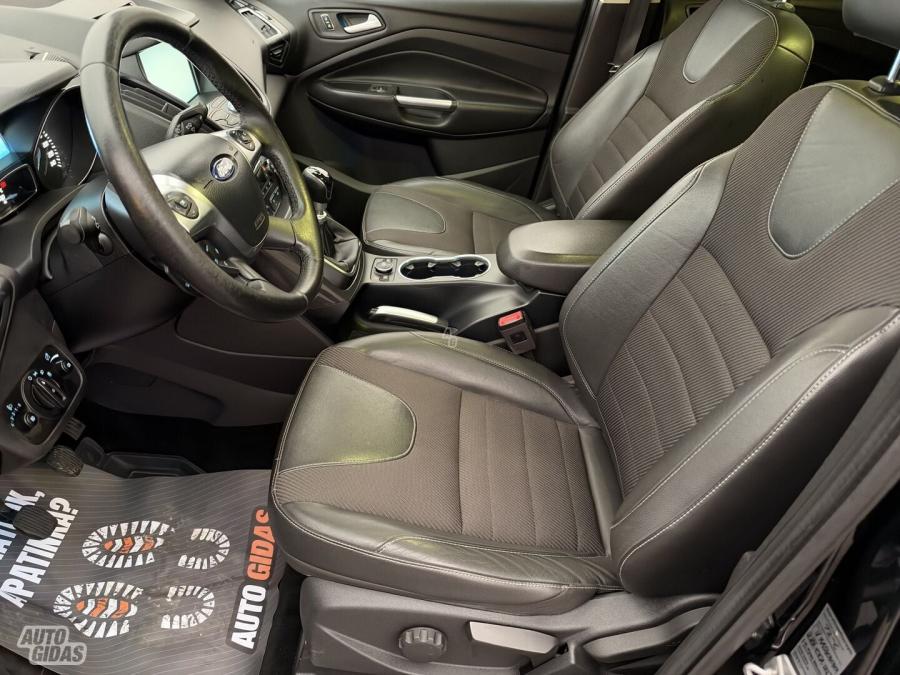 Black Ford Kuga 2016 in Kaunas, with an engine capacity of 1.50 L and mileage of 204 thousand km for 6850 €, photo 21 on AUTOMOTO.COM.LV