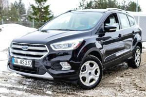 Black Ford Kuga 2017 in Kretinga, with an engine capacity of 1.50 L and mileage of 135 thousand km for 8650 €, photo  on AUTOMOTO.COM.LV