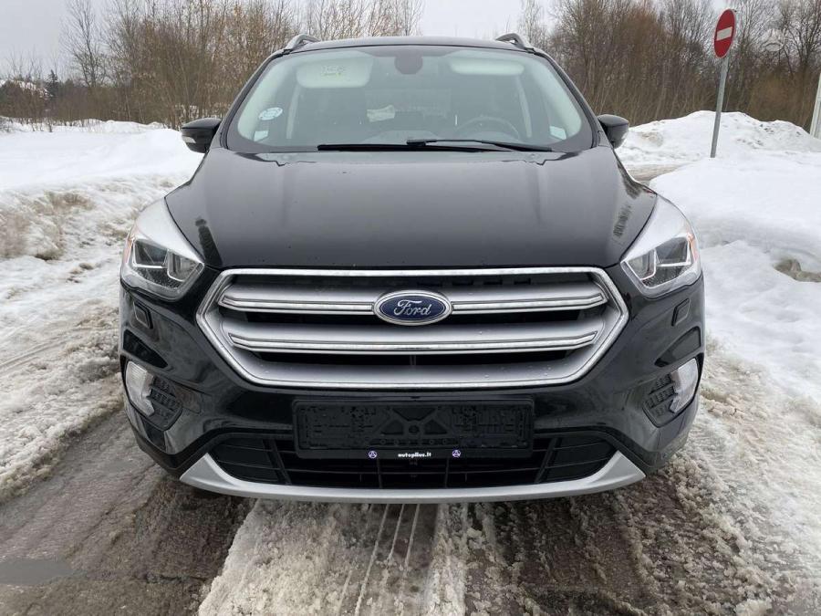 Black Ford Kuga 2017 in Panevezys, with an engine capacity of 2.00 L and mileage of 295 thousand km for 8800 €, photo 3 on AUTOMOTO.COM.LV