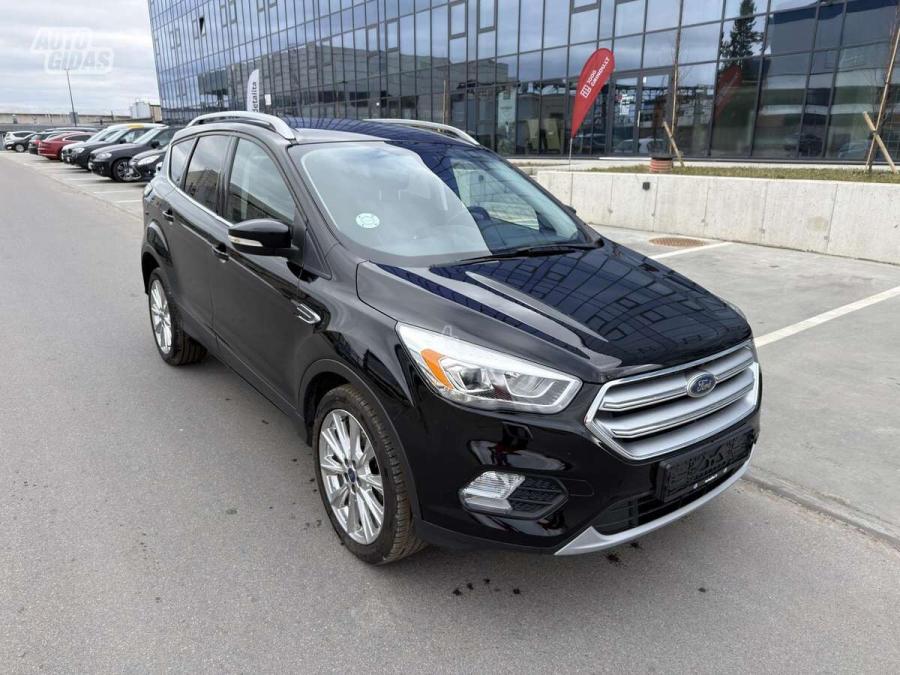 Black Ford Kuga 2017 in Kaunas, with an engine capacity of 2.00 L and mileage of 295 thousand km for 8200 €, photo 3 on AUTOMOTO.COM.LV