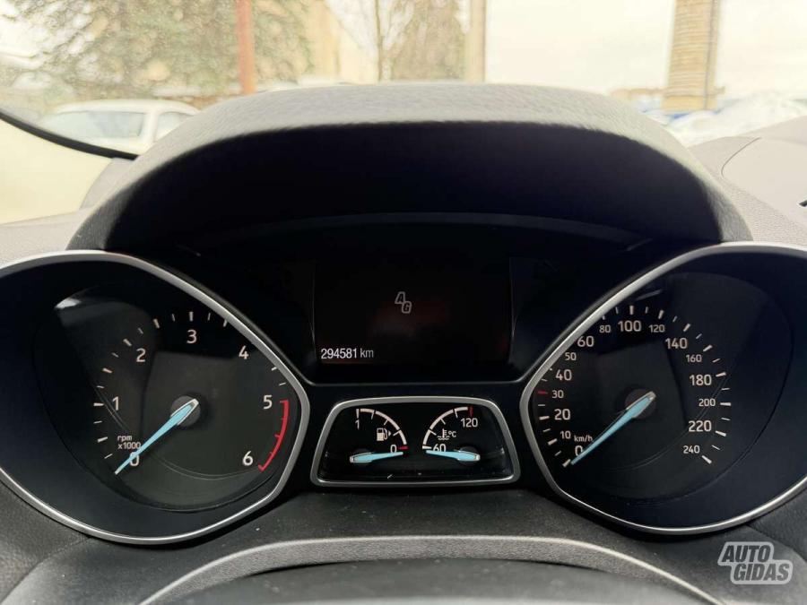 Black Ford Kuga 2017 in Kaunas, with an engine capacity of 2.00 L and mileage of 295 thousand km for 8200 €, photo 29 on AUTOMOTO.COM.LV