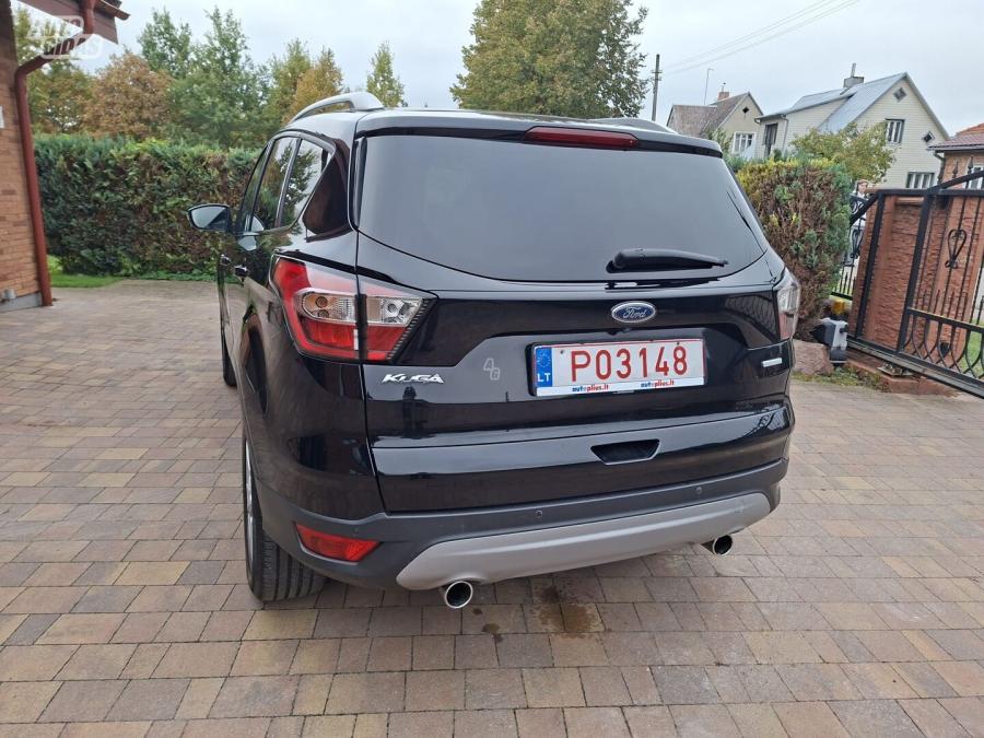 Black Ford Kuga 2017 in Kaunas, with an engine capacity of 1.50 L and mileage of 241 thousand km for 6300 €, photo 10 on AUTOMOTO.COM.LV