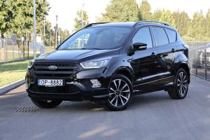 Black Ford Kuga 2018 in Jelgava, with an engine capacity of 1.50 L and mileage of 162 thousand km for 13500 €, photo  on AUTOMOTO.COM.LV