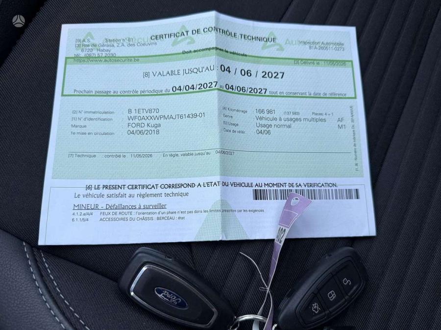 Melns Ford Kuga 2018 Raseiniai, ar dzinēja tilpumu 1.50 L un nobraukumu 173 tūkst. km par 9999 €, foto 31 vietnē AUTOMOTO.COM.LV