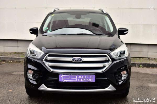 Black Ford Kuga 2018 in Kretinga, with an engine capacity of 1.50 L and mileage of 151 thousand km for 9850 €, photo 4 on AUTOMOTO.COM.LV