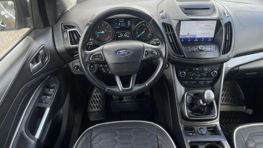 Black Ford Kuga 2019 in Marijampole, with an engine capacity of 2.00 L and mileage of 221 thousand km for 13900 €, photo 5 on AUTOMOTO.COM.LV