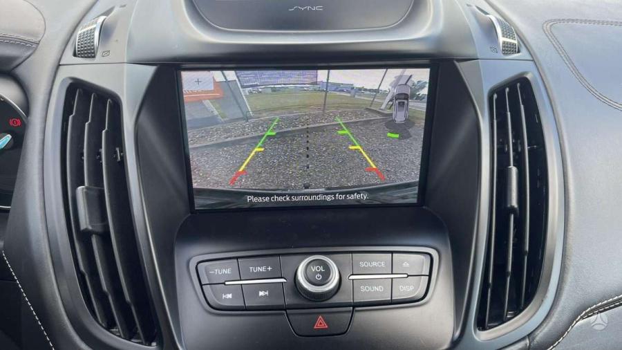 Black Ford Kuga 2019 in Marijampole, with an engine capacity of 2.00 L and mileage of 221 thousand km for 13900 €, photo 18 on AUTOMOTO.COM.LV