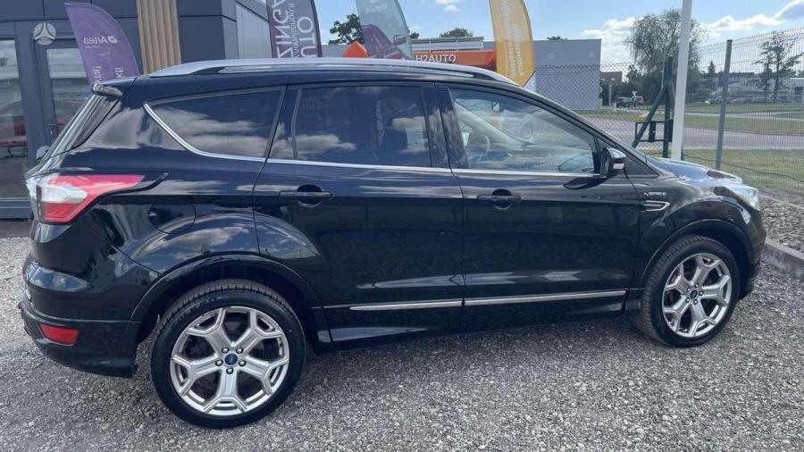 Black Ford Kuga 2019 in Marijampole, with an engine capacity of 2.00 L and mileage of 221 thousand km for 13900 €, photo 35 on AUTOMOTO.COM.LV