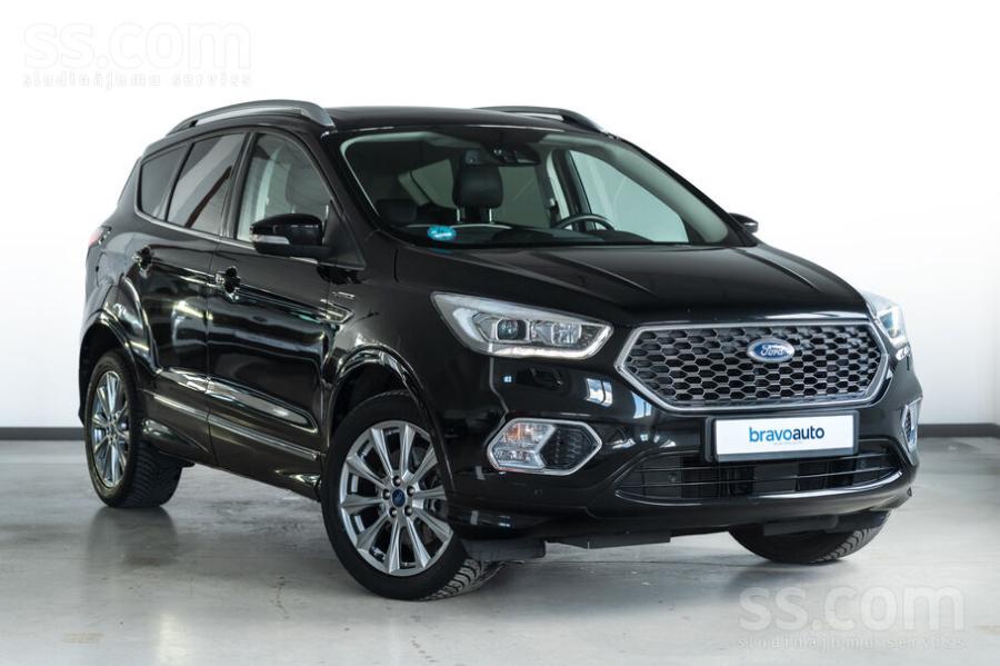 Black Ford Kuga 2019 in Riga, with an engine capacity of 1.50 L and mileage of 65 thousand km for 12990 €, photo 3 on AUTOMOTO.COM.LV