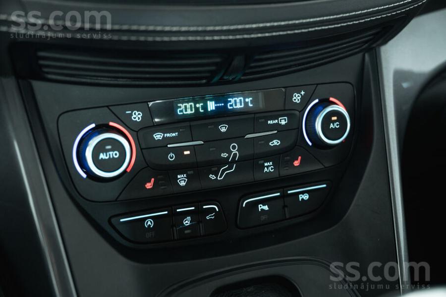 Black Ford Kuga 2019 in Riga, with an engine capacity of 1.50 L and mileage of 65 thousand km for 12990 €, photo 9 on AUTOMOTO.COM.LV