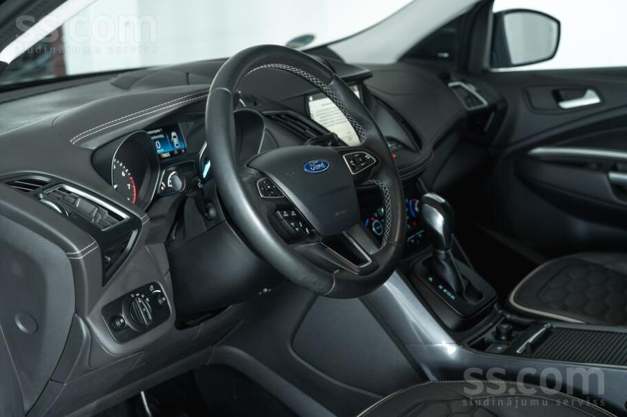 Black Ford Kuga 2019 in Riga, with an engine capacity of 1.50 L and mileage of 65 thousand km for 12990 €, photo 20 on AUTOMOTO.COM.LV