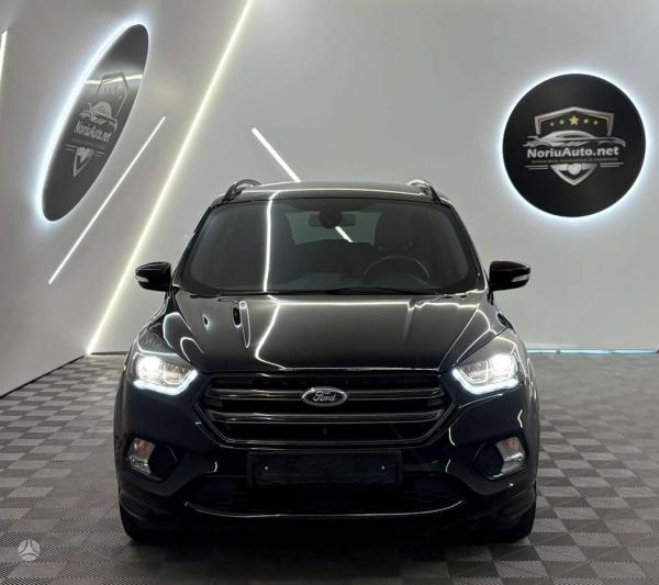 Black Ford Kuga 2019 in Marijampole, with an engine capacity of 1.50 L and mileage of 144 thousand km for 12650 €, photo 6 on AUTOMOTO.COM.LV
