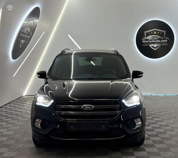 Black Ford Kuga 2019 in Marijampole, with an engine capacity of 1.50 L and mileage of 144 thousand km for 12300 €, photo 6 on AUTOMOTO.COM.LV
