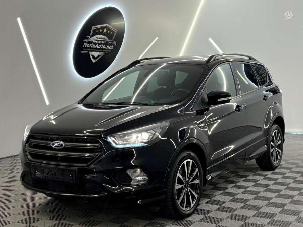 Black Ford Kuga 2019 in Marijampole, with an engine capacity of 1.50 L and mileage of 144 thousand km for 12300 €, photo 7 on AUTOMOTO.COM.LV