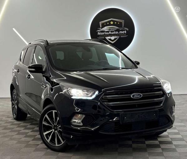 Black Ford Kuga 2019 in Marijampole, with an engine capacity of 1.50 L and mileage of 144 thousand km for 11999 €, photo 1 on AUTOMOTO.COM.LV