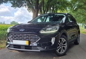 Black Ford Kuga 2020 in Kaunas, with an engine capacity of 2.49 L and mileage of 86 thousand km for 15750 €, photo  on AUTOMOTO.COM.LV