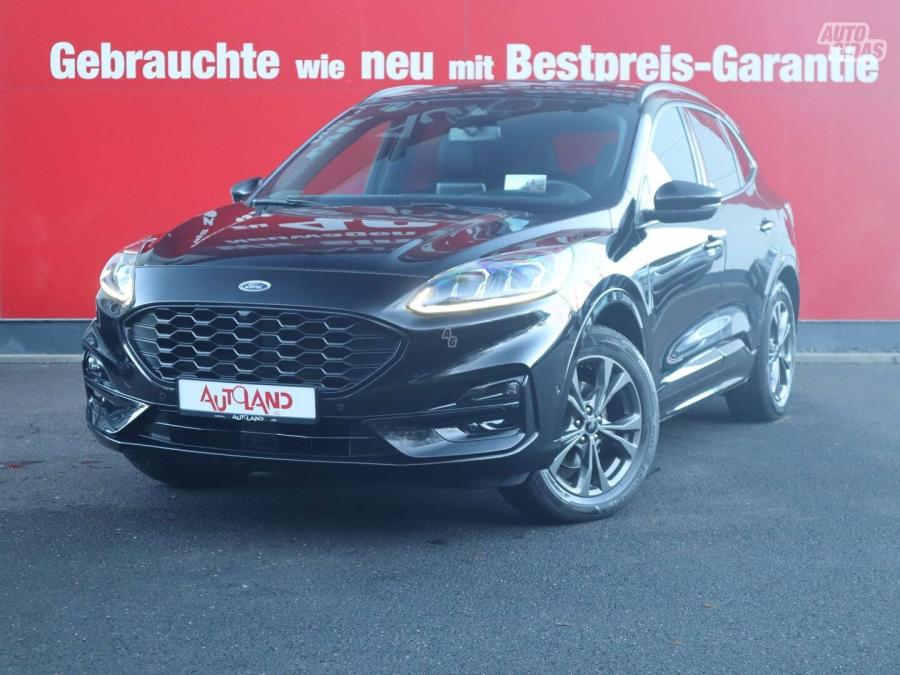 Black Ford Kuga 2021 in Kaunas, with an engine capacity of 2.00 L and mileage of 78 thousand km for 27540 €, photo 2 on AUTOMOTO.COM.LV