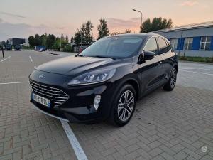 Black Ford Kuga 2021 in Taurage, with an engine capacity of 2.49 L and mileage of 156 thousand km for 14600 €, photo  on AUTOMOTO.COM.LV