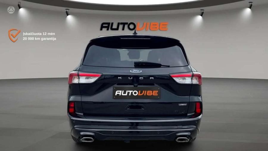 Black Ford Kuga 2022 in Vilnius, with an engine capacity of 2.49 L and mileage of 71 thousand km for 22989 €, photo 6 on AUTOMOTO.COM.LV