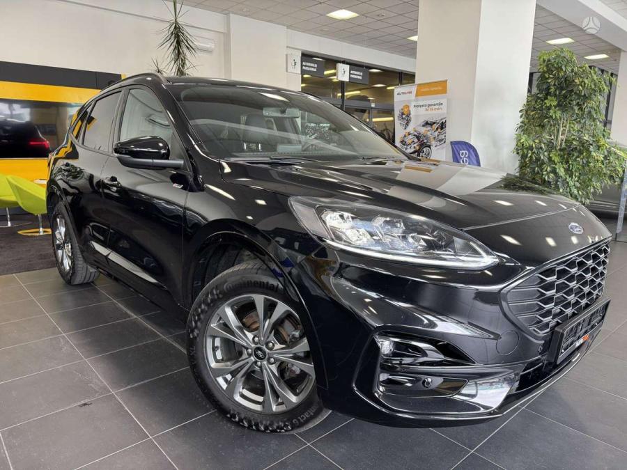 Black Ford Kuga 2022 in Vilnius, with an engine capacity of 2.49 L and mileage of 71 thousand km for 22989 €, photo 30 on AUTOMOTO.COM.LV