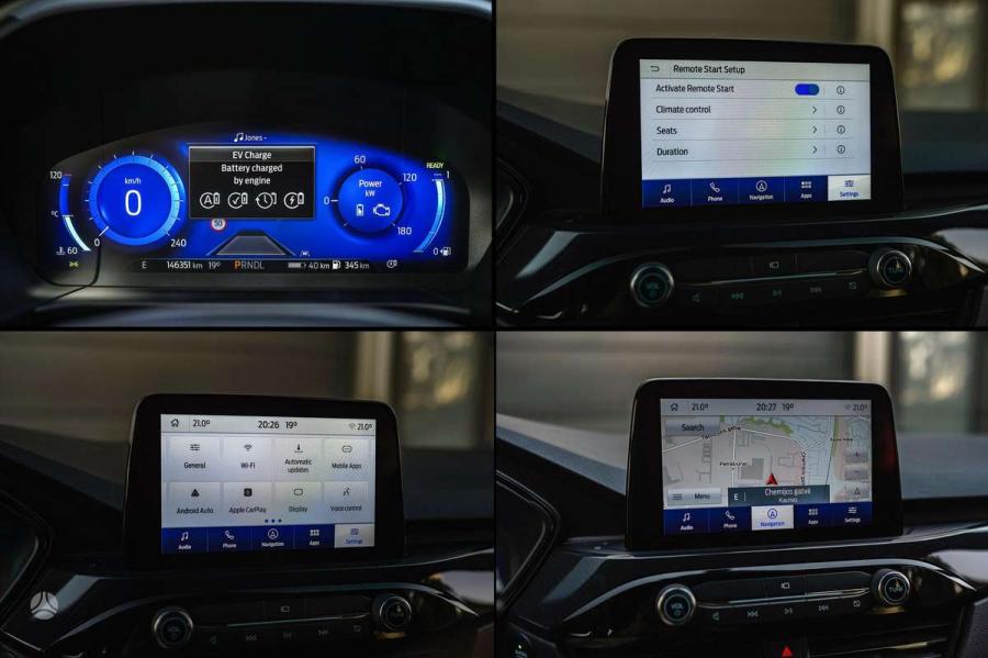 Melns Ford Kuga 2022 Kauņa, ar dzinēja tilpumu 2.49 L un nobraukumu 145 tūkst. km par 17900 €, foto 24 vietnē AUTOMOTO.COM.LV