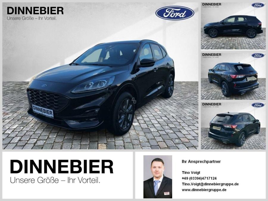 Black Ford Kuga 2023 in Kaunas, with an engine capacity of 2.50 L and mileage of 25 thousand km for 31636 €, photo 1 on AUTOMOTO.COM.LV